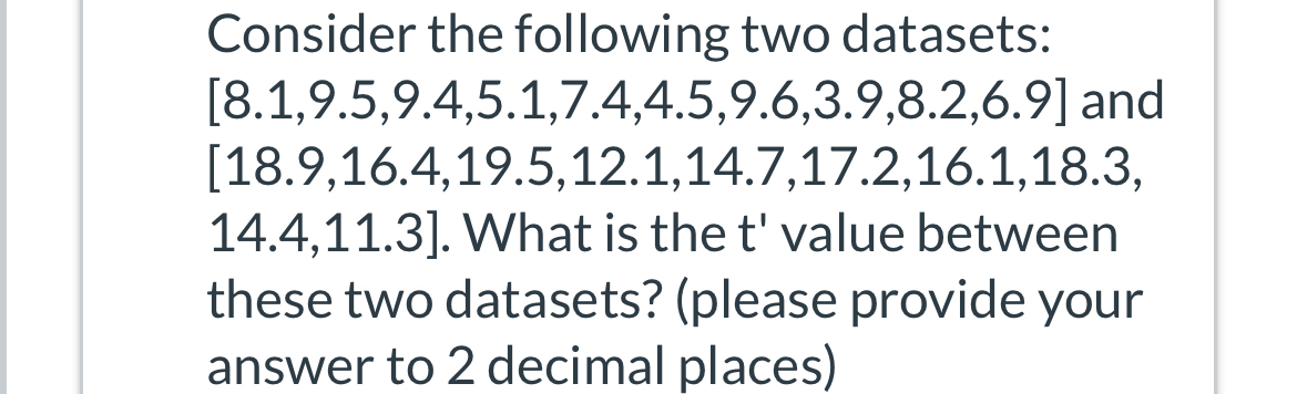 Solved by an EXPERT Consider the following two | Chegg.com