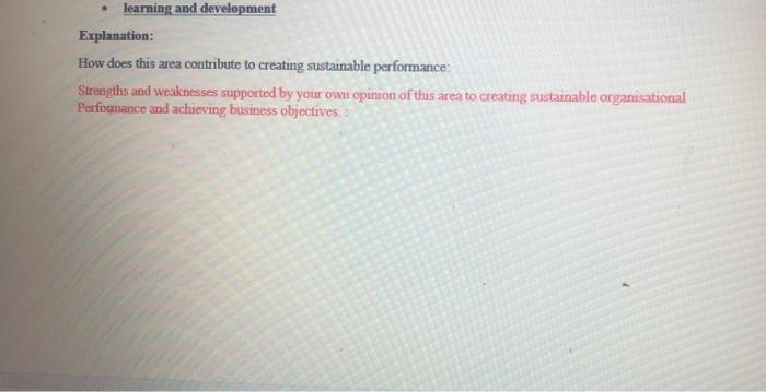 Solved L01 Explain the impact of the role of HRM in creating | Chegg.com