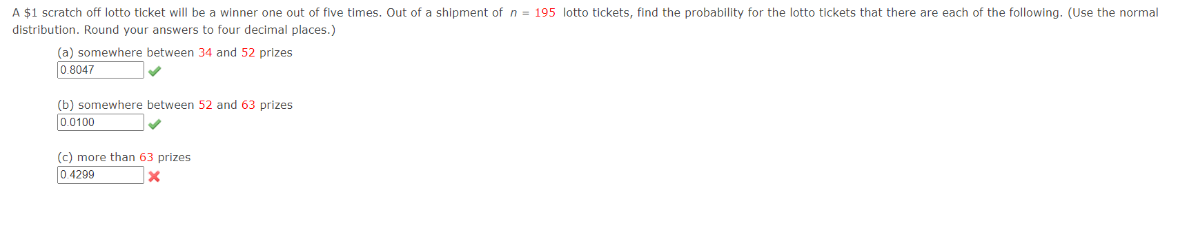 Solved distribution. Round your answers to four decimal | Chegg.com