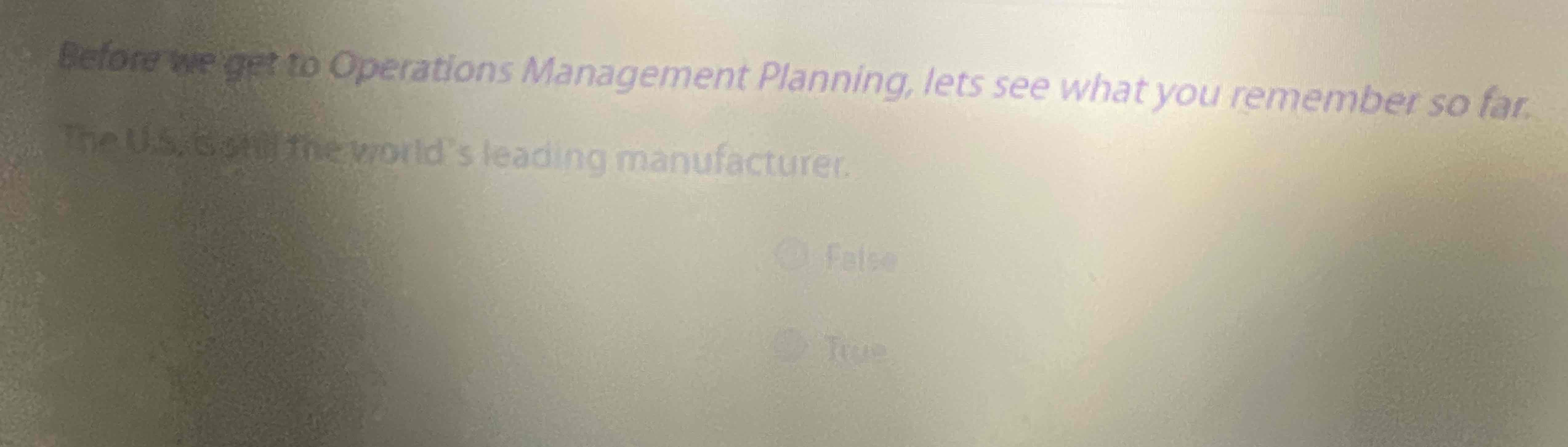 Solved BeforeEefore we get to Operations Management | Chegg.com