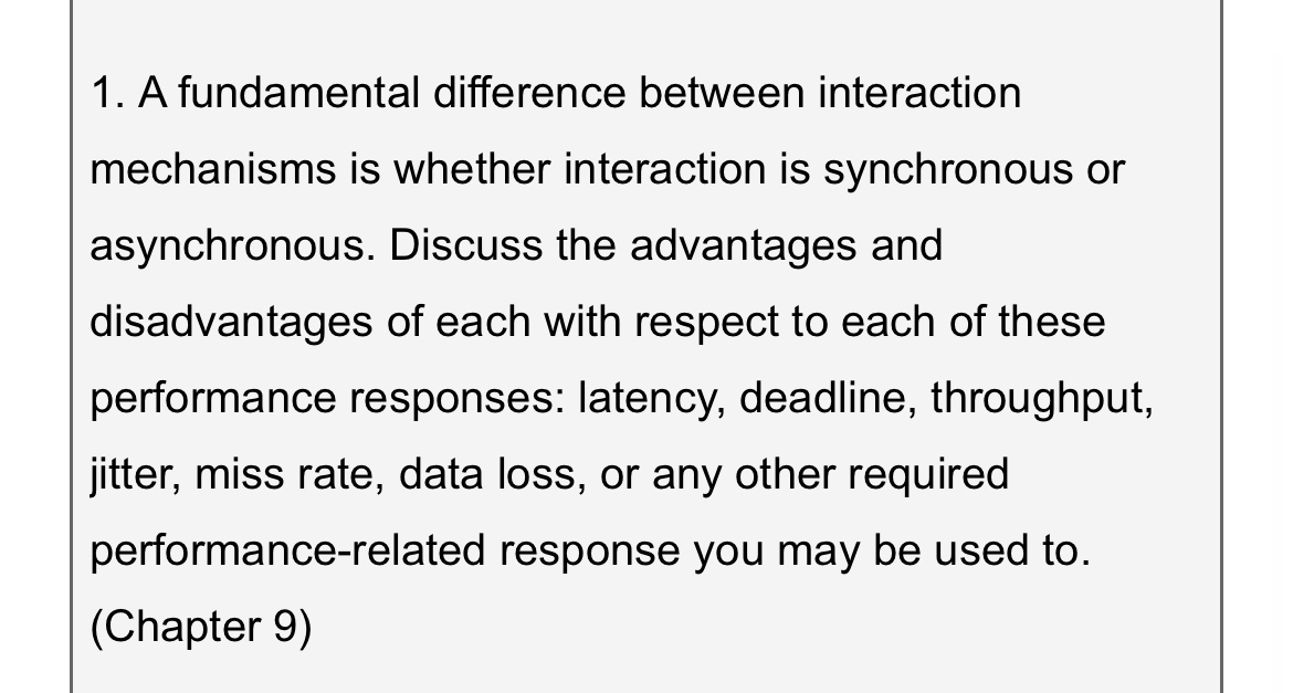 Solved A fundamental difference between interaction | Chegg.com