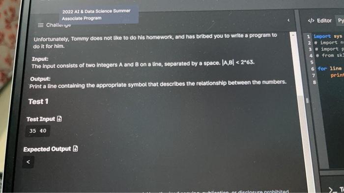 Solved Complete The Code In Python3 Only Starter Code Is 