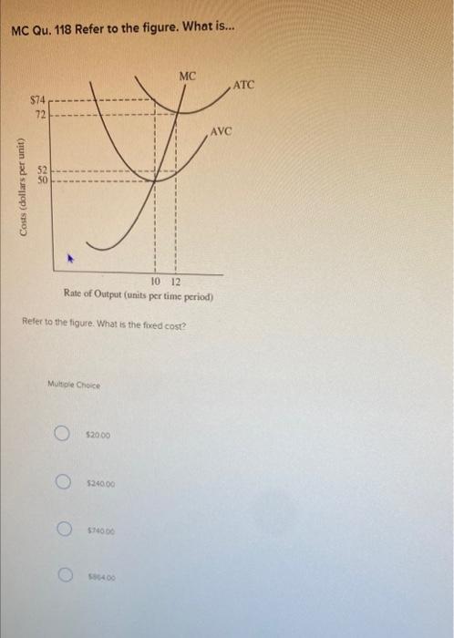 Solved MC Qu. 118 Refer to the figure. What is... Refer to | Chegg.com