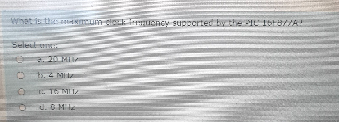 Solved What is the maximum clock frequency supported by the | Chegg.com