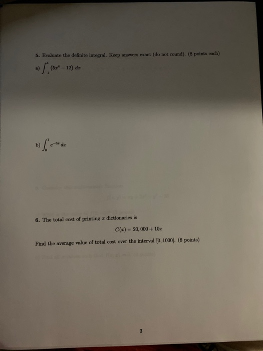 Solved 4. Approximate the definite integral using the | Chegg.com