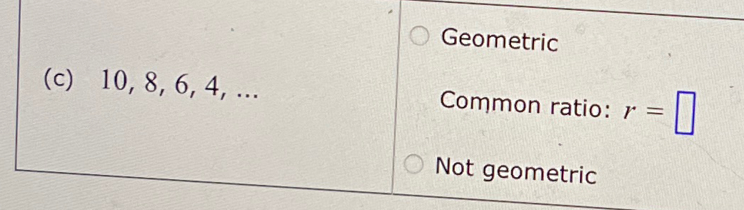 Solved For each sequence determine whether it appears to | Chegg.com