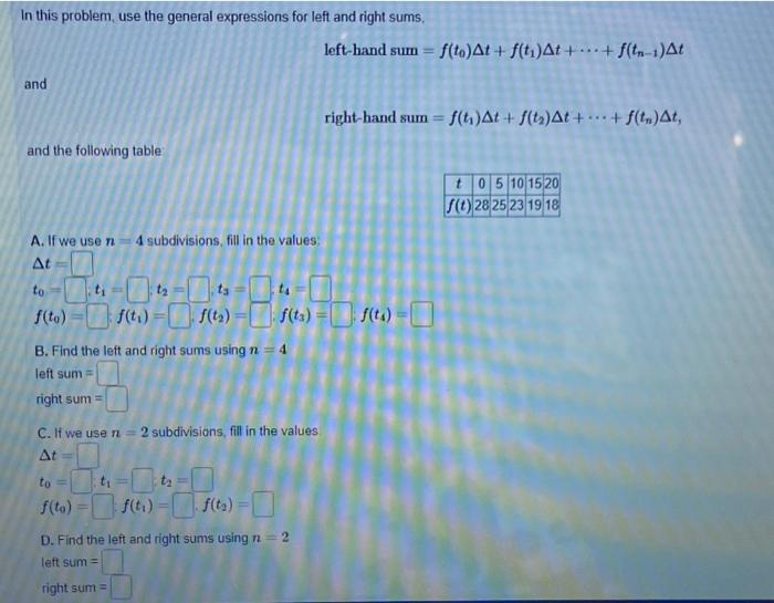 Solved In this problem, use the general expressions for left | Chegg.com