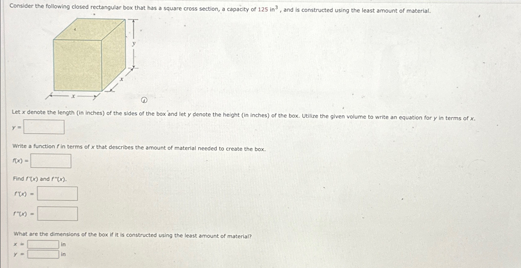 Solved Consider the following closed rectangular box that | Chegg.com