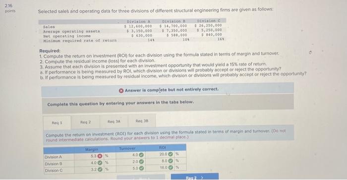 Solved Exercise 10-1 (Algo) Compute the Return on Investment | Chegg.com