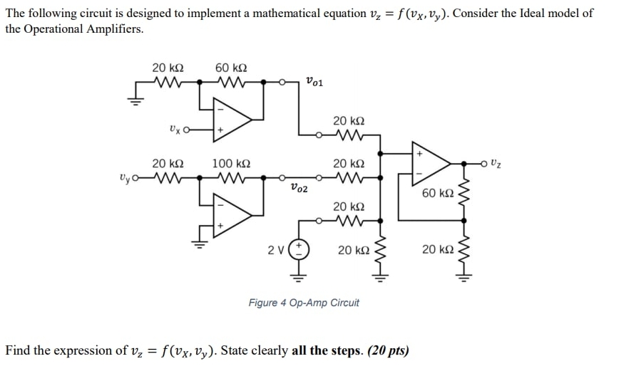 Solved The following circuit is designed to implement a | Chegg.com