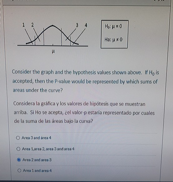 Solved 1 2 3 Ho: = 0 w Ha: u* 0 H1 Consider the graph and | Chegg.com