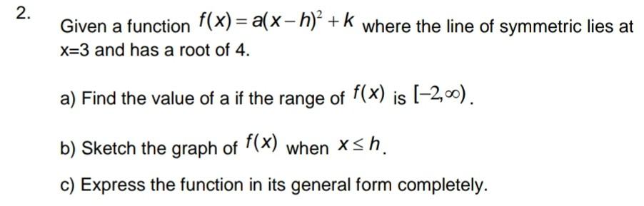 Solved This question is related to function and graphs. | Chegg.com