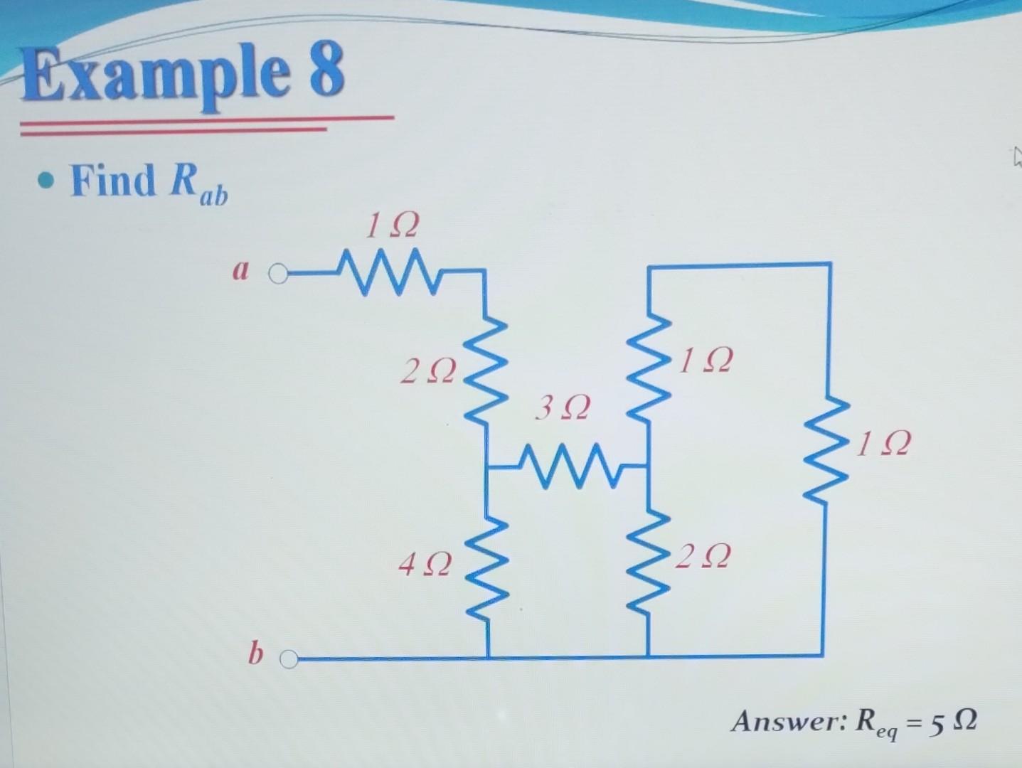 Solved Find R. Answer: Req=5Ω | Chegg.com