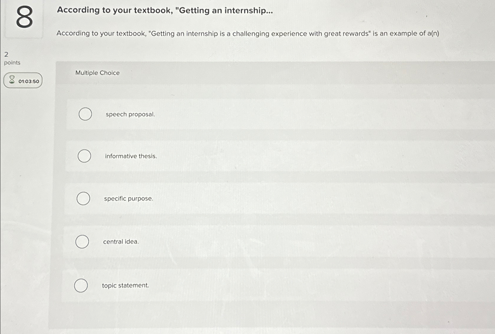 Solved According to your textbook, "Getting an | Chegg.com