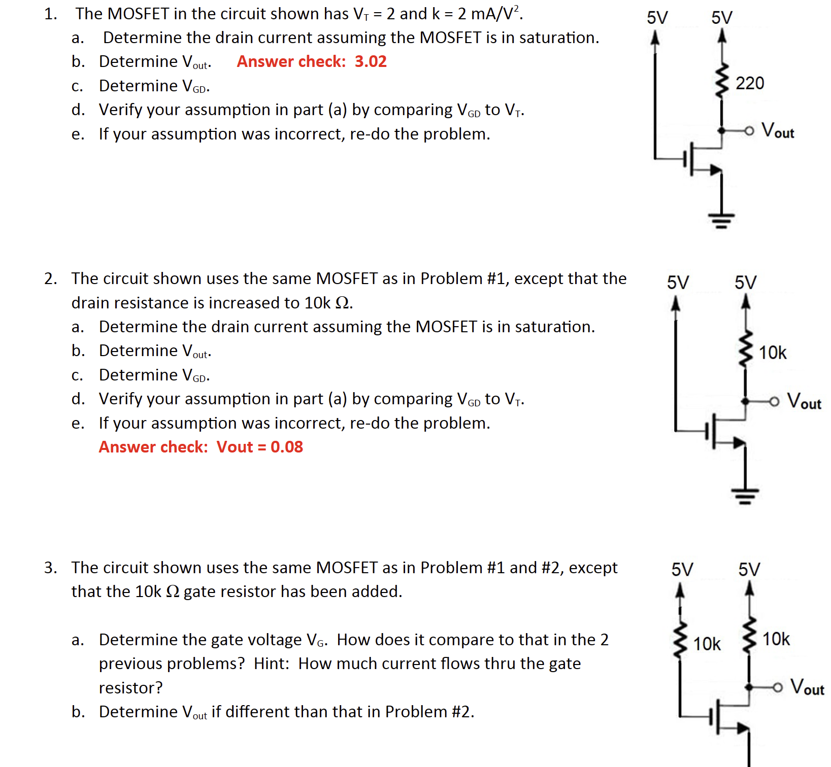 I JUST NEED PROBLEM 3 ﻿THANKS!The circuit shown uses | Chegg.com