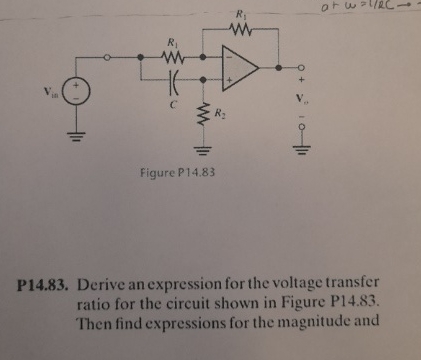 Solved Figure P14.83P14.83. ﻿Derive an expression for the | Chegg.com