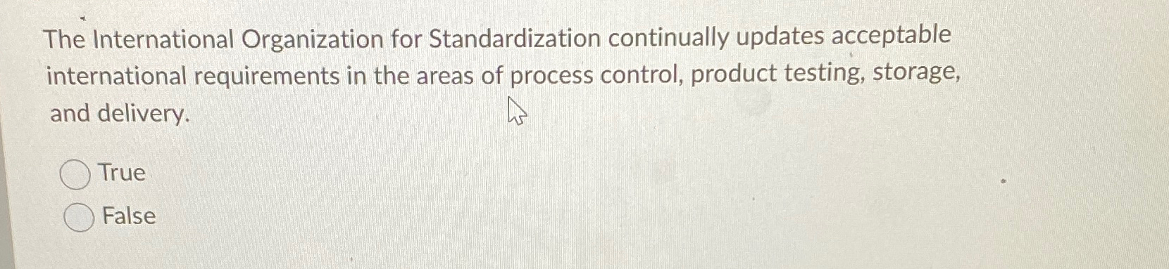 Solved The International Organization for Standardization | Chegg.com