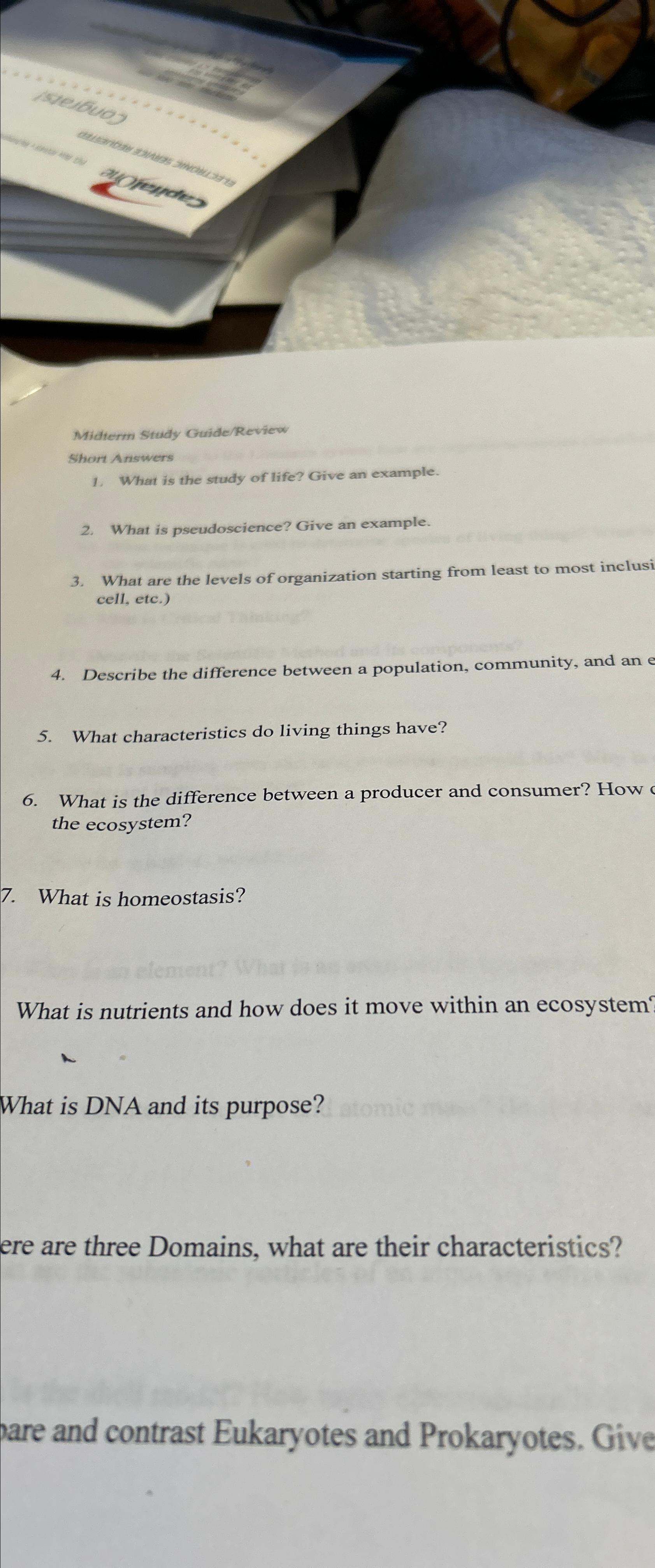 Solved Midterm Study Guide/ReviewShort AnswersWhat is the | Chegg.com