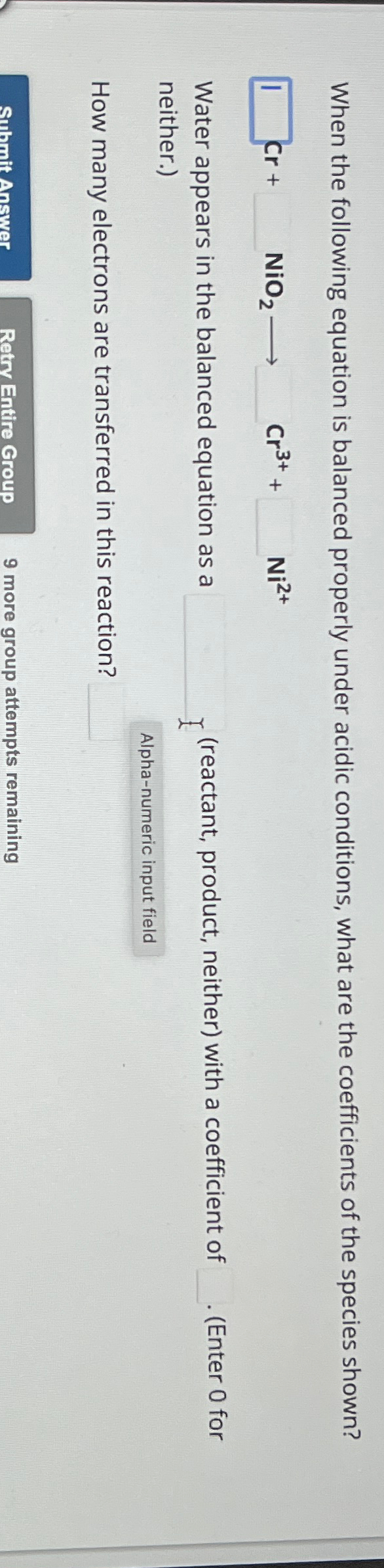 Solved When the following equation is balanced properly | Chegg.com