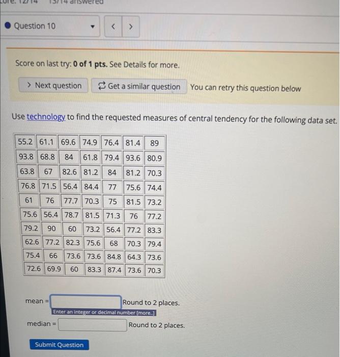 Solved Score on last try: 0 of 1 pts. See Details for more. | Chegg.com