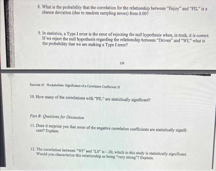 Solved Significance of a Correlation Coefficient: II | Chegg.com