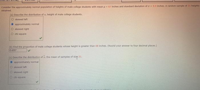 Solved Consider the approximately normal population of | Chegg.com