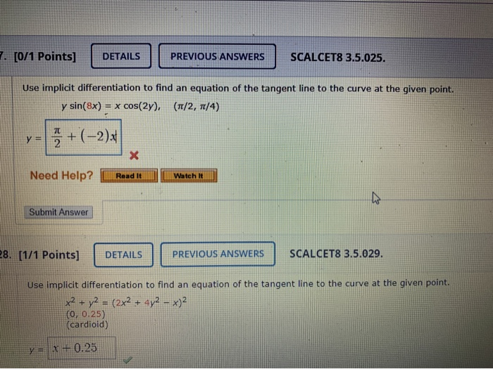 Solved 7. [0/1 Points] DETAILS PREVIOUS ANSWERS SCALCET8 | Chegg.com