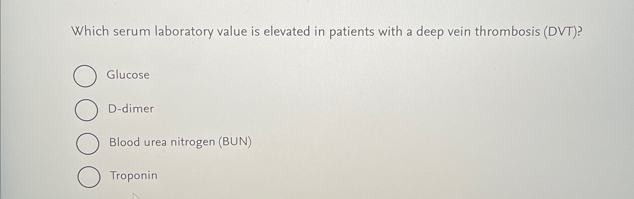 Solved Which serum laboratory value is elevated in patients | Chegg.com