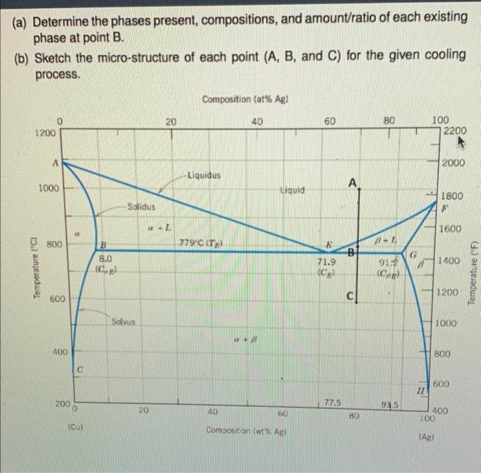 (a) Determine the phases present, compositions, and | Chegg.com