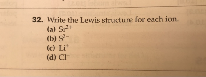 Solved 32. Write the Lewis structure for each ion. (a) Sp2+ | Chegg.com