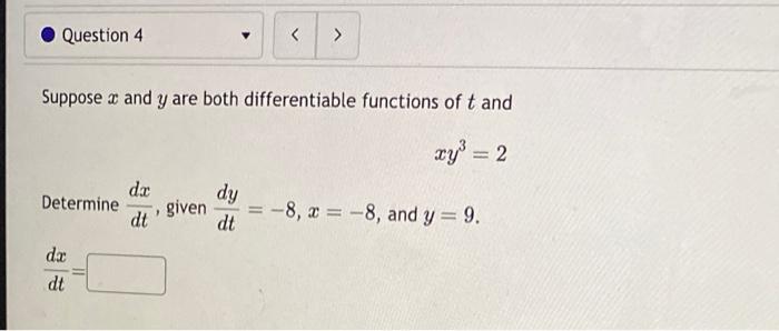 Solved Suppose x and y are both differentiable functions of | Chegg.com