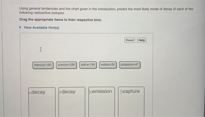 Solved Using general tendencies and the chart given in the | Chegg.com