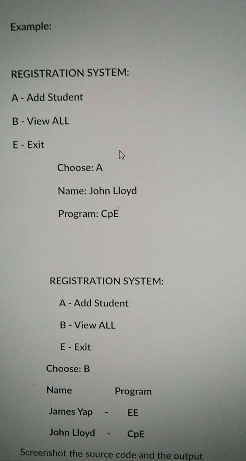 Solved Student Registration System is an approach that | Chegg.com