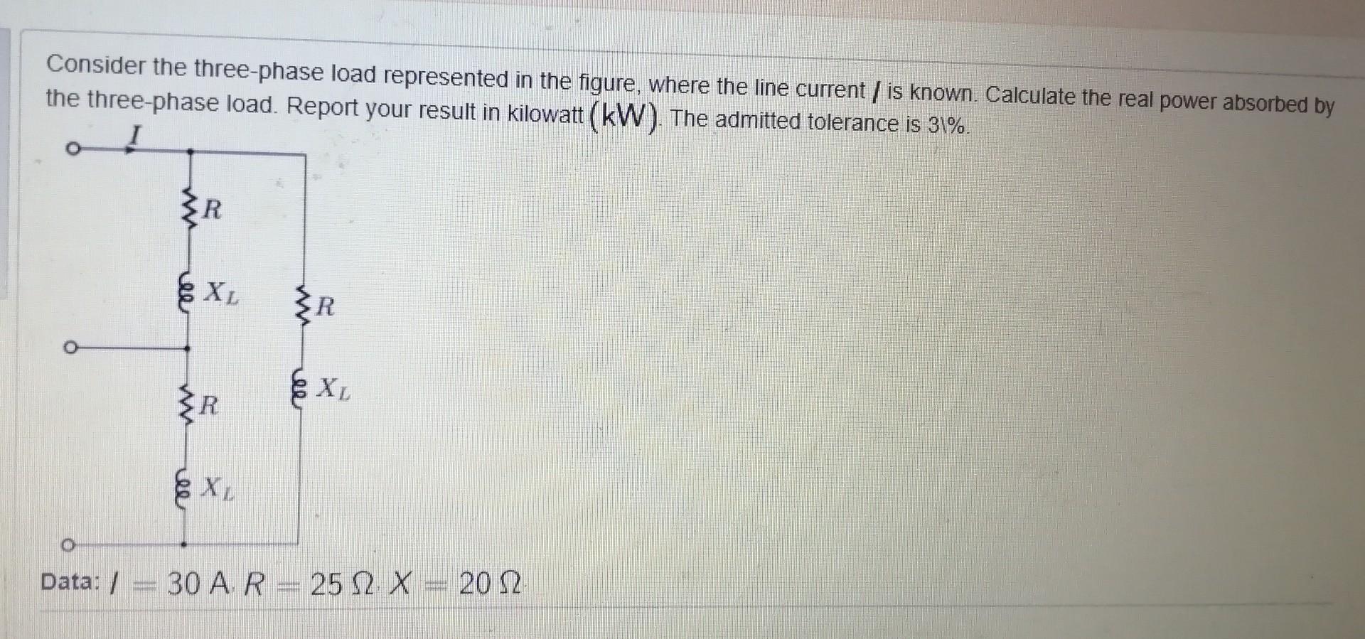 Solved Consider the three-phase load represented in the | Chegg.com