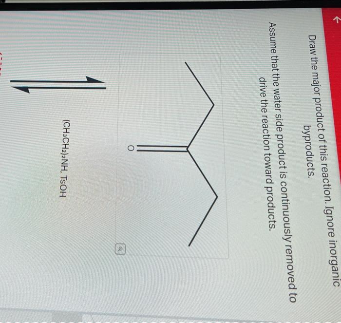 Solved Draw the major product of this reaction. Ignore | Chegg.com