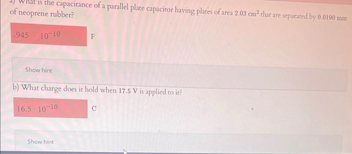 Solved Calculate the voltage applied to a 4.54F capacitor | Chegg.com
