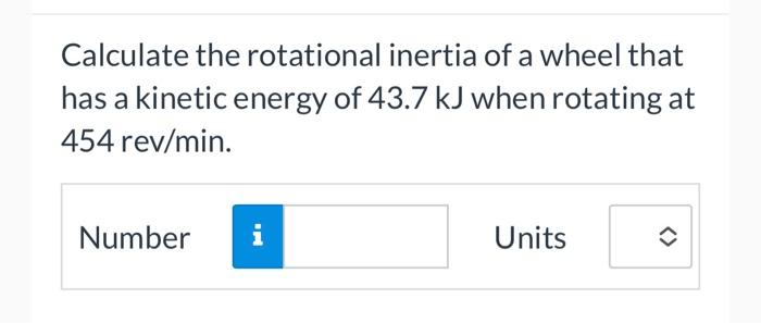 Solved Calculate the rotational inertia of a wheel that has | Chegg.com