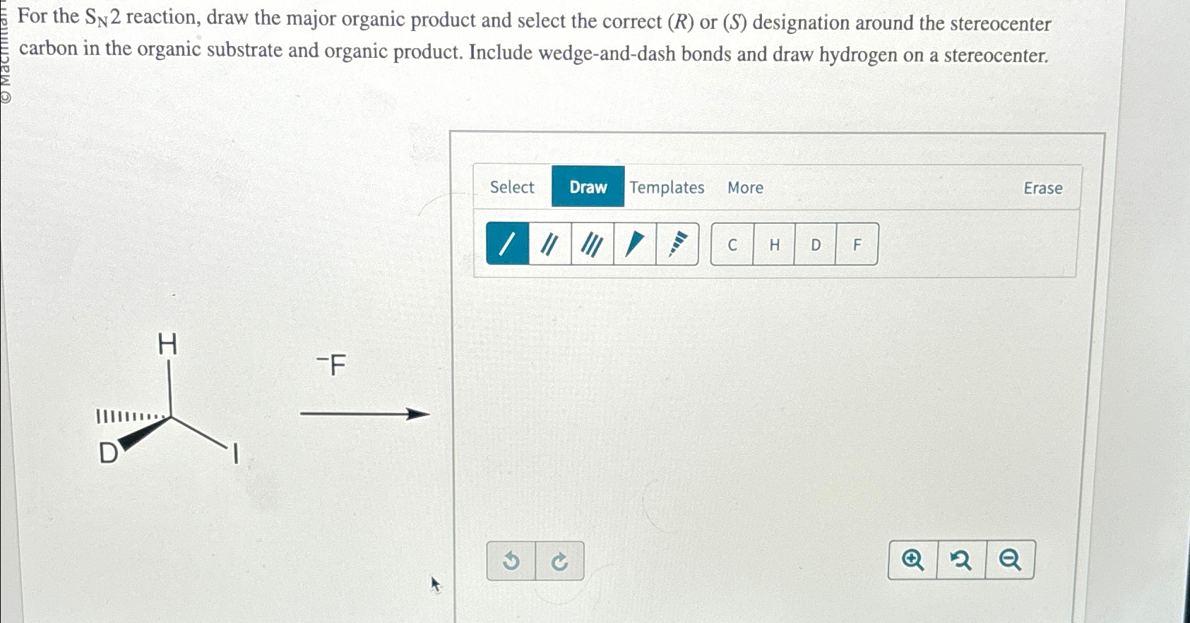 Solved For the SN2 ﻿reaction, draw the major organic product | Chegg.com