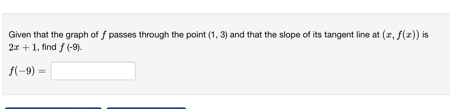 Solved Given that the graph of f ﻿passes through the point | Chegg.com