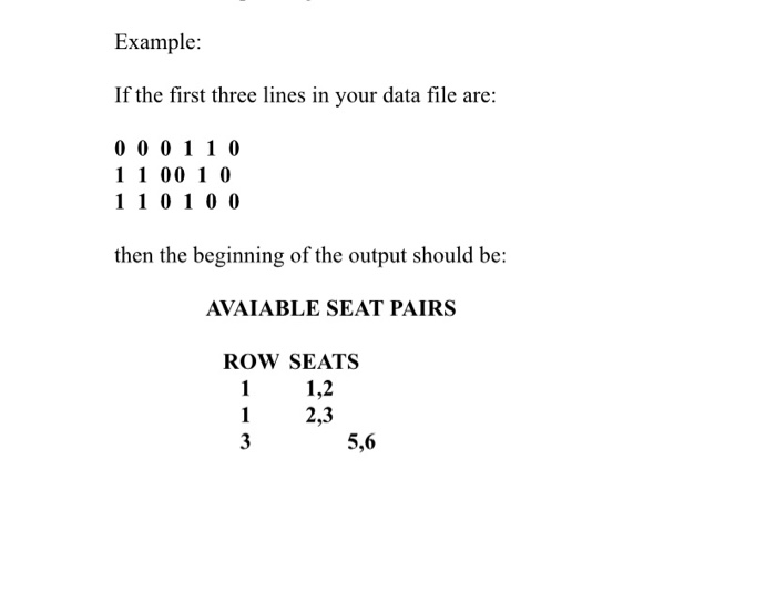 Solved TWO-DIMENSIONAL ARRAYS AIRLINE SEATING Assume that | Chegg.com