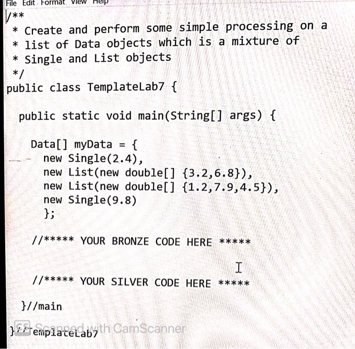 Solved Creating a class hierarchy 1. Create three classes | Chegg.com