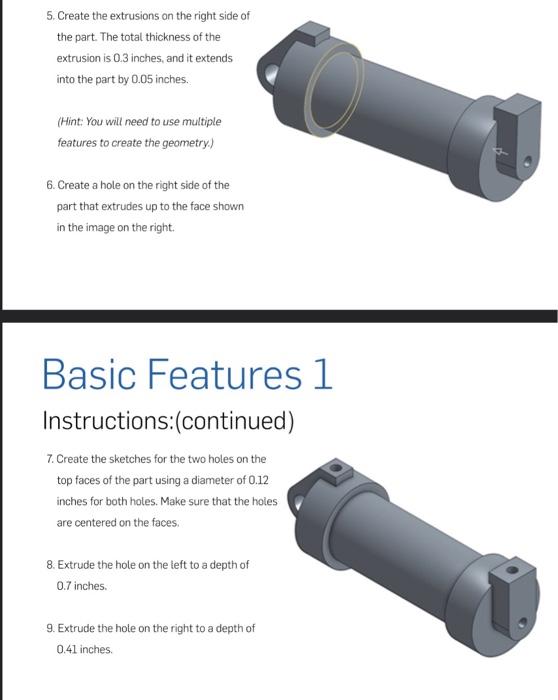 Solved please use Onshape to create this design and take | Chegg.com