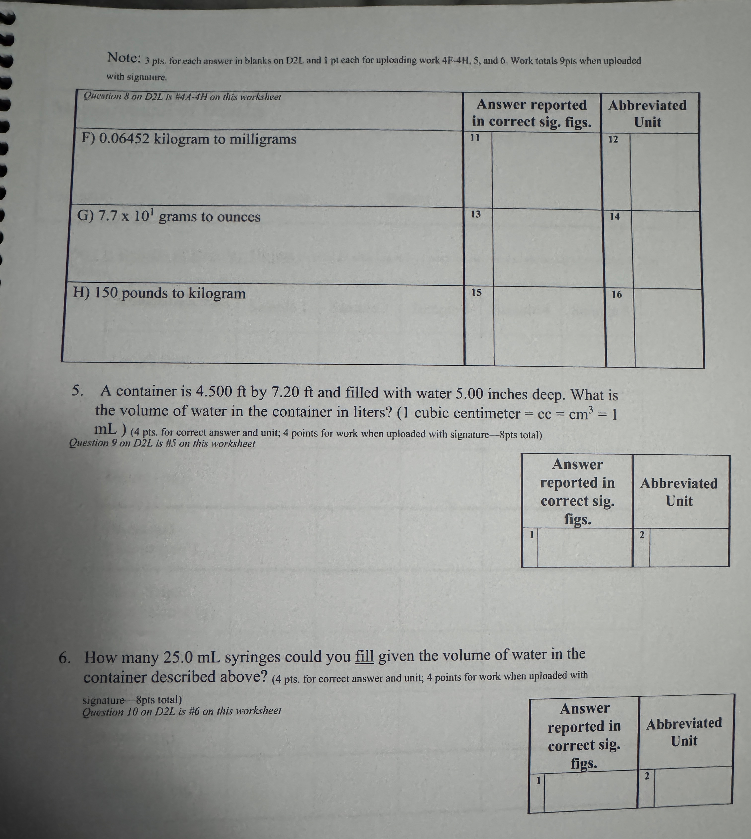 Solved Note: 3 ﻿pts, ﻿for each answer in blanks on D2L and 1 | Chegg.com