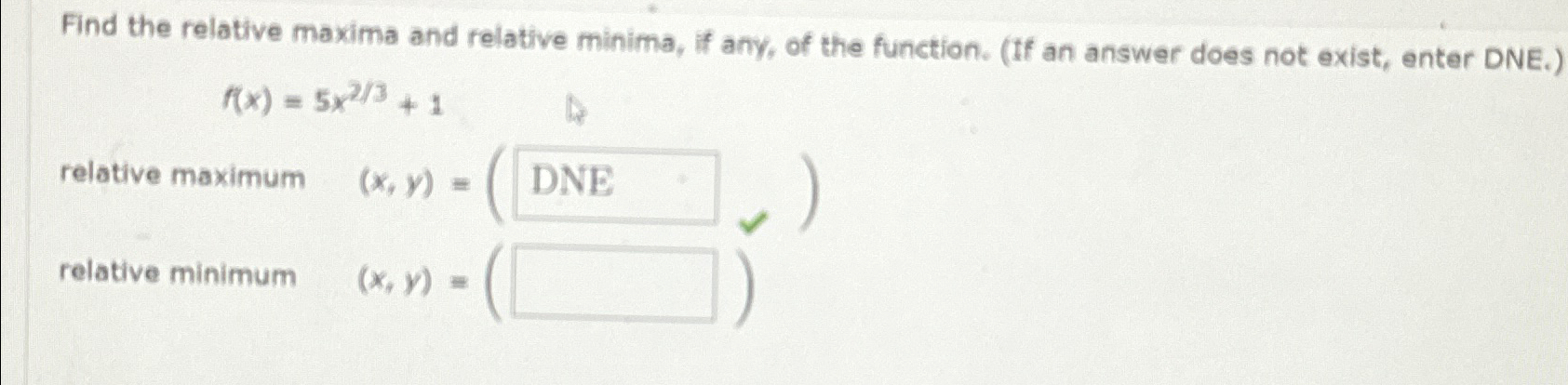 Solved Find the relative maxima and relative minima, if any, | Chegg.com