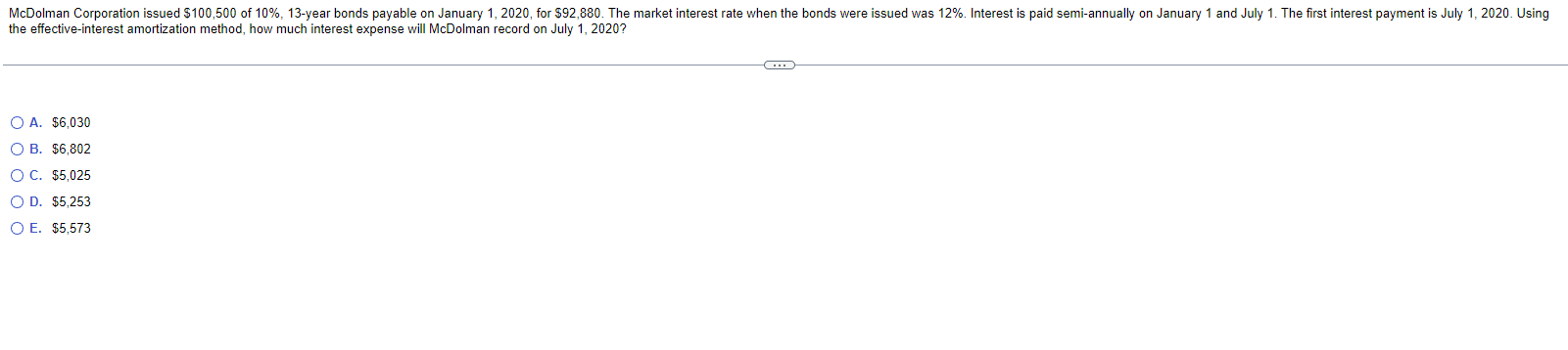Solved the effective-interest amortization method, how much | Chegg.com