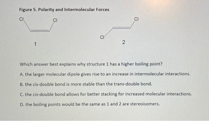 Solved Figure 5. Polarity and Intermolecular Forces Which | Chegg.com