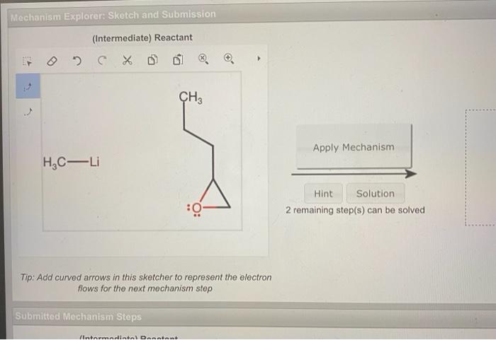 Solved Mechanism Explorer: Sketch and Submission | Chegg.com