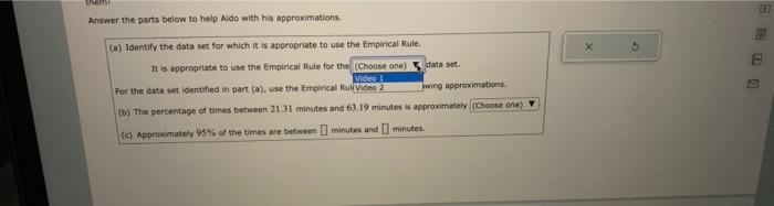 Solved Aldo has a popular blog about cooking and nutrition | Chegg.com