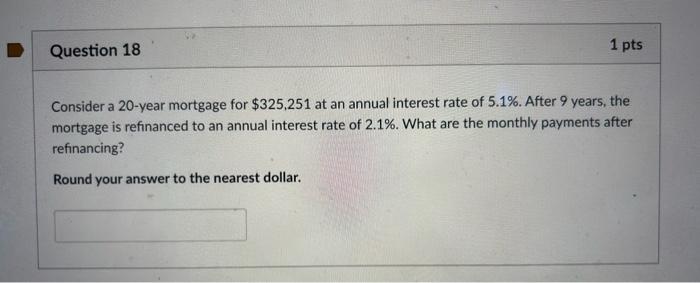 Solved Consider a 20-year mortgage for $325,251 at an annual | Chegg.com