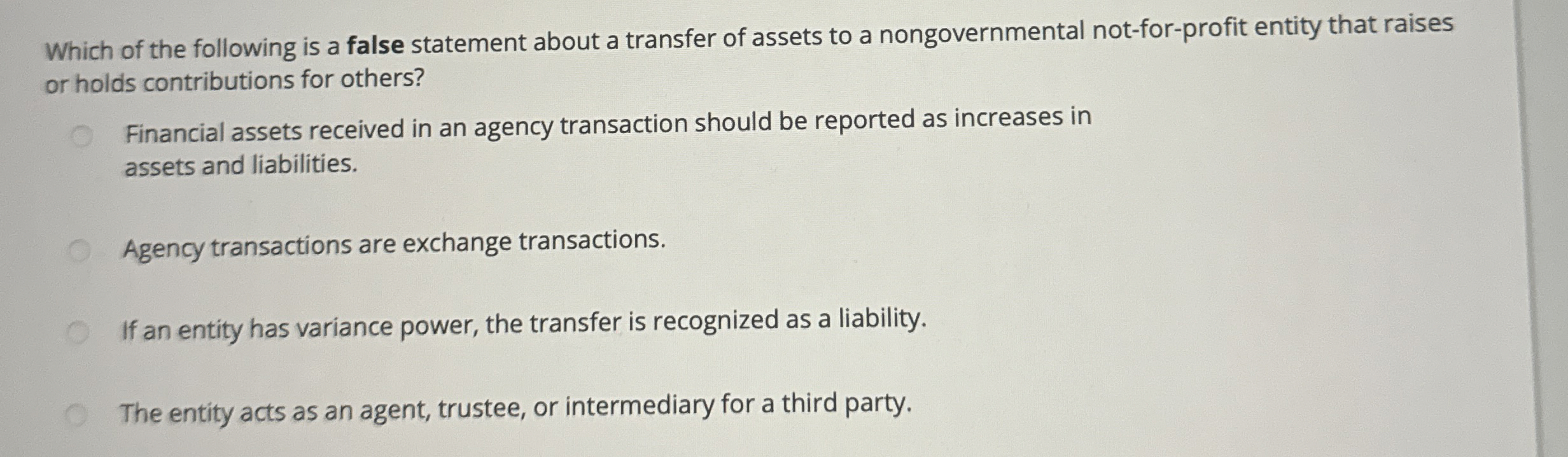 Solved Which of the following is a false statement about a | Chegg.com